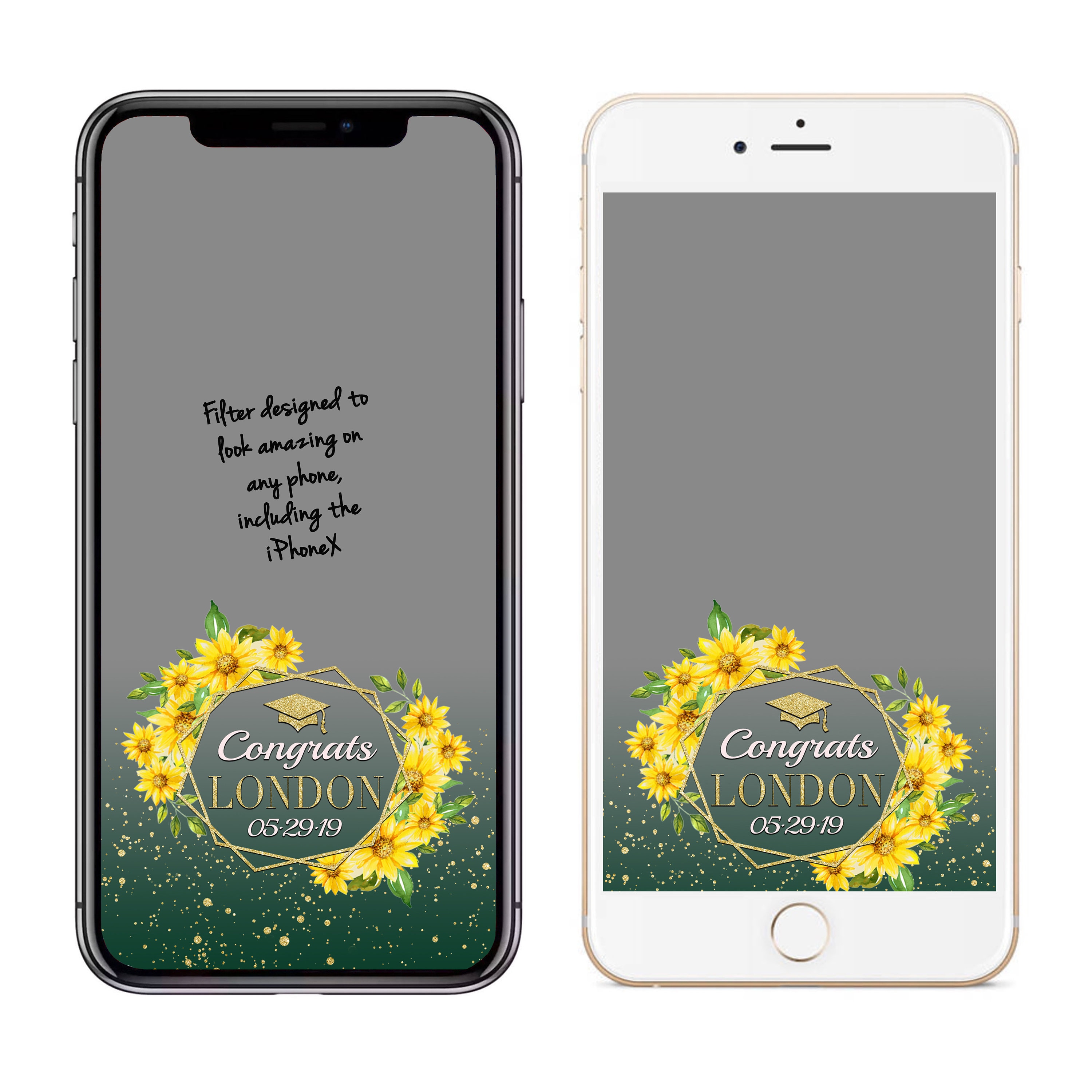 Graduation Snapchat Filter, Geometric Design Filter, Custom Graduation ...