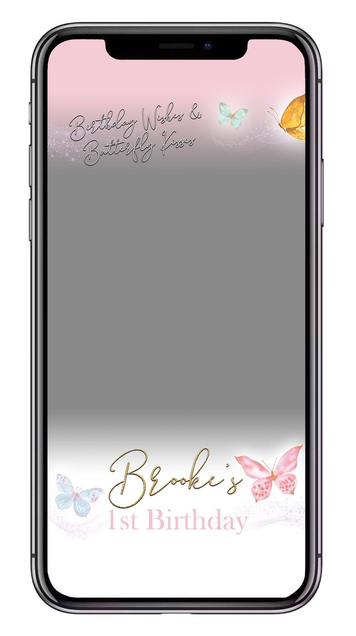 Butterfly Snapchat Filter Butterfly Birthday Geofilter - Etsy Singapore