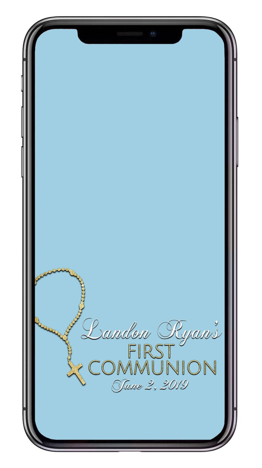 First Communion Snapchat Filter, Rosary Geofilter, God Bless Filter - Etsy