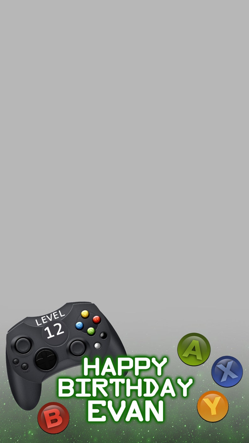 Gamer Snapchat Filter XBOX Geofilter Video Game Filter - Etsy