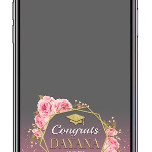 Graduation Snapchat Filter, Geometric Design Filter, Custom Graduation ...