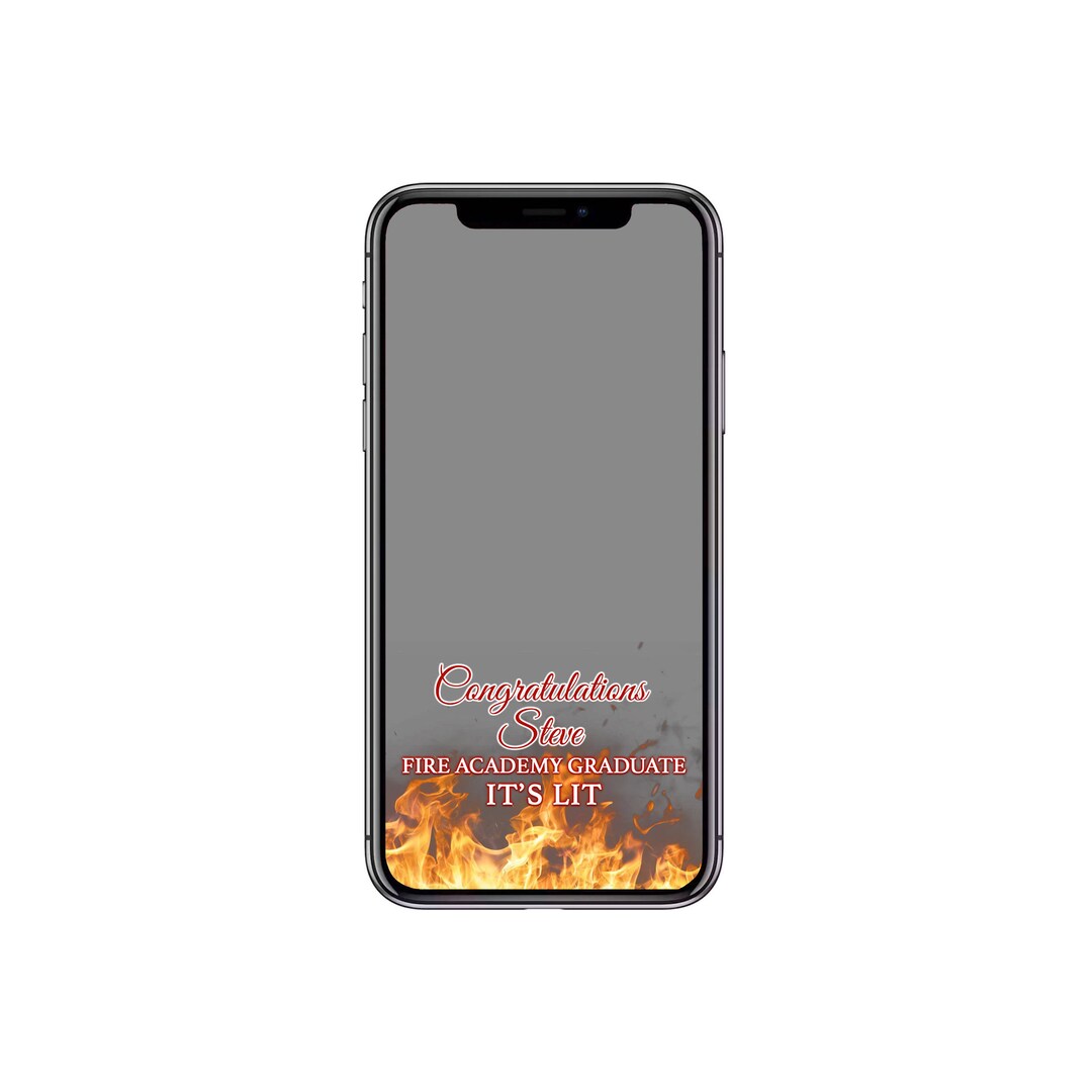 Firefighter Snapchat Filter, Fireman Geofilter, Fire Academy Graduation ...
