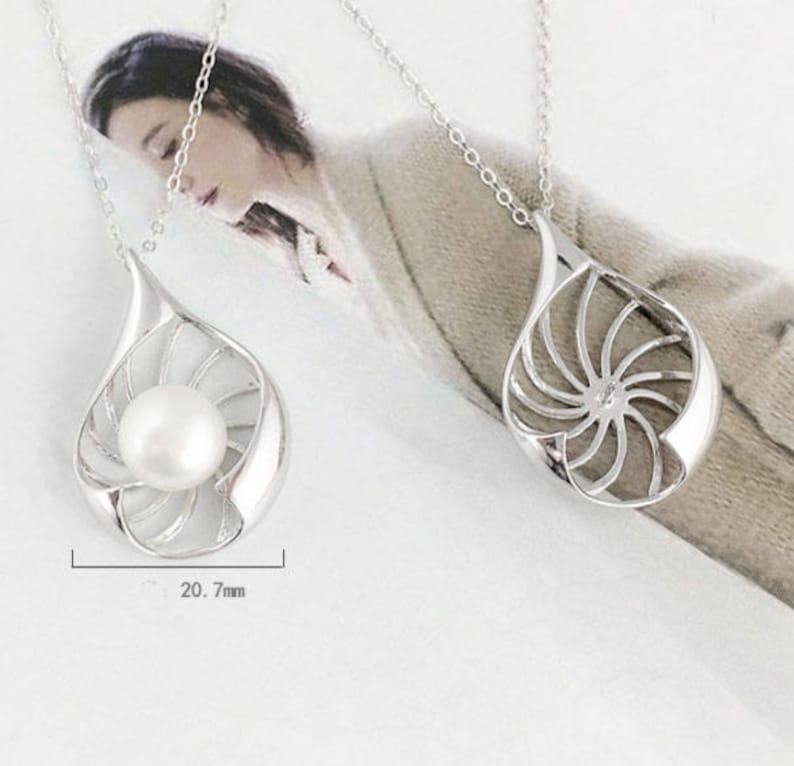 Solid 925 Sterling Silver Necklace Setting Necklace Blank - Etsy