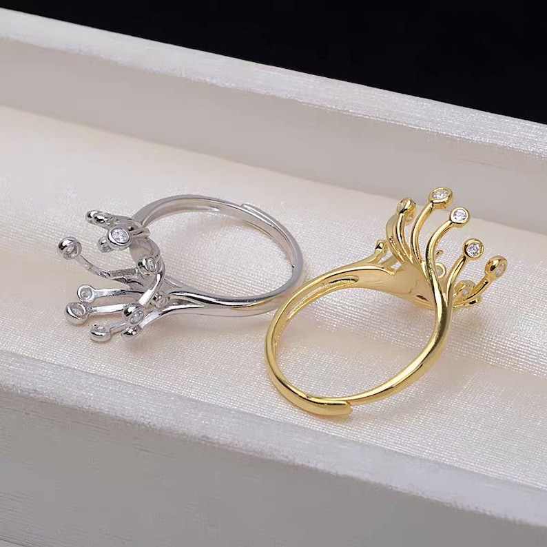 1 Pc Solid Sterling Silver Ring Setting Ring Mounting Ring | Etsy