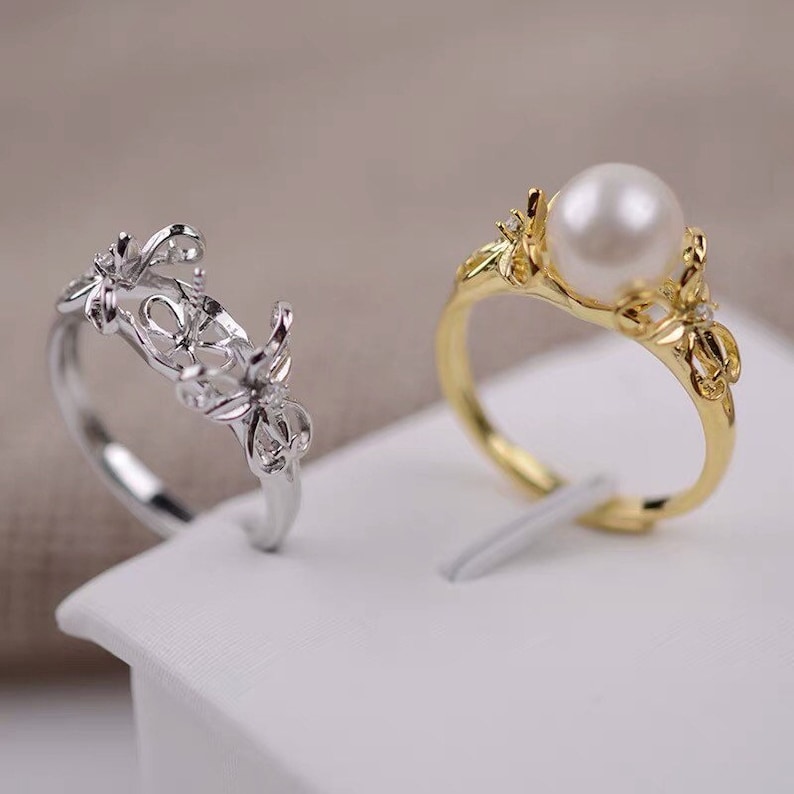 1 Pc Solid Sterling Silver Ring Setting Ring Mounting for - Etsy