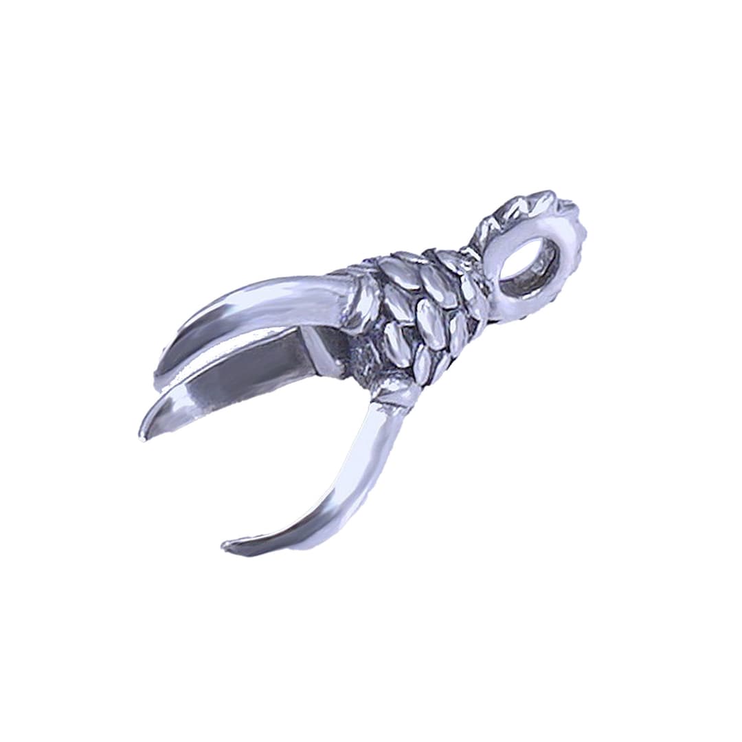 925 Solid Sterling Silver Pendant Setting, Wholesale Eagle Claw Pendant ...