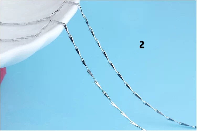 1 Pc Solid Sterling Silver Necklace Chain 40cm/45cm Silver | Etsy