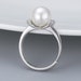 Adjustable 925 Sterling Silver Ring Setting for Pearl or Gems, Pearl ...