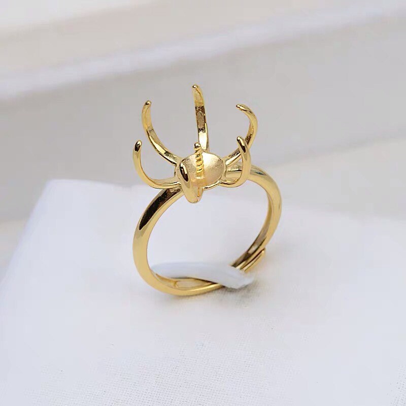 Adjustable Solid Sterling Silver With 18k Gold Plated Ring - Etsy