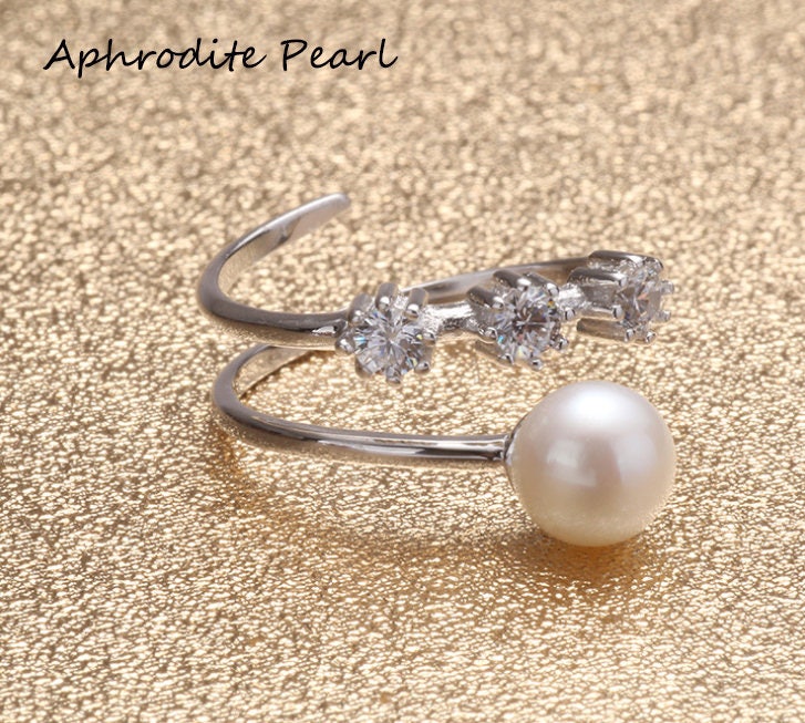 S925 Sterling Silver Ring Setting, Adjustable Double Ring Mounting ...