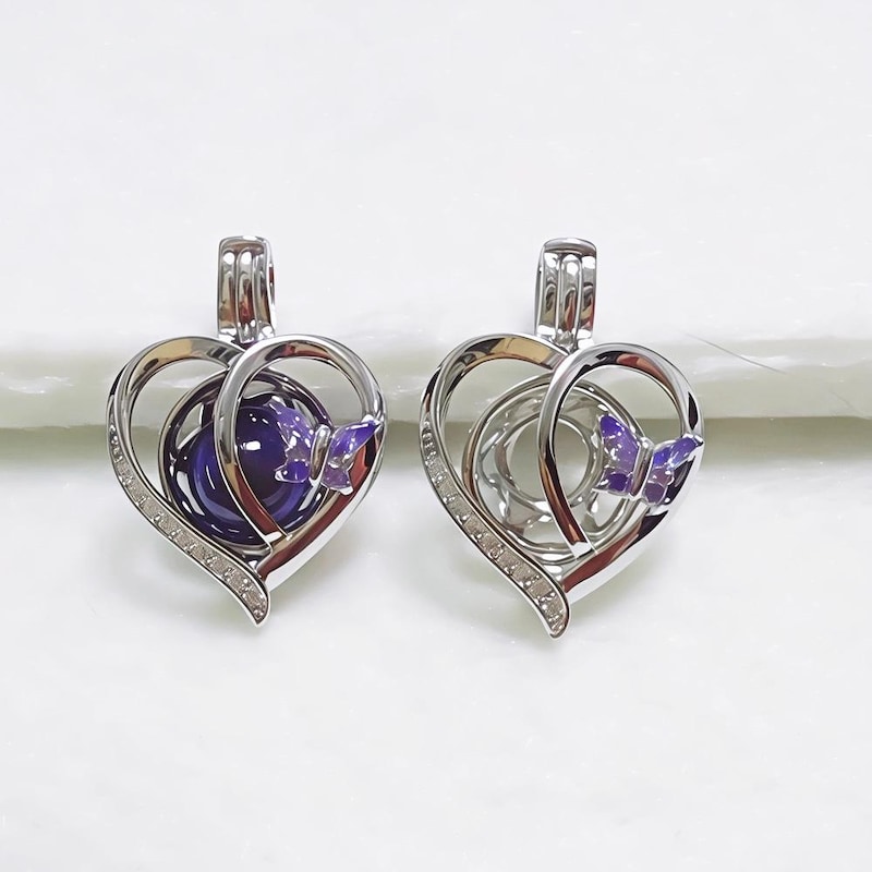 Silver Sterling Pearl Cage - Etsy UK