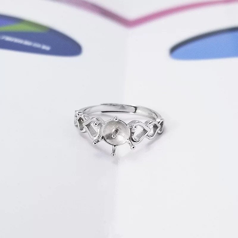 1 Pc Solid Sterling Silver Ring Setting Ring Mounting Without - Etsy