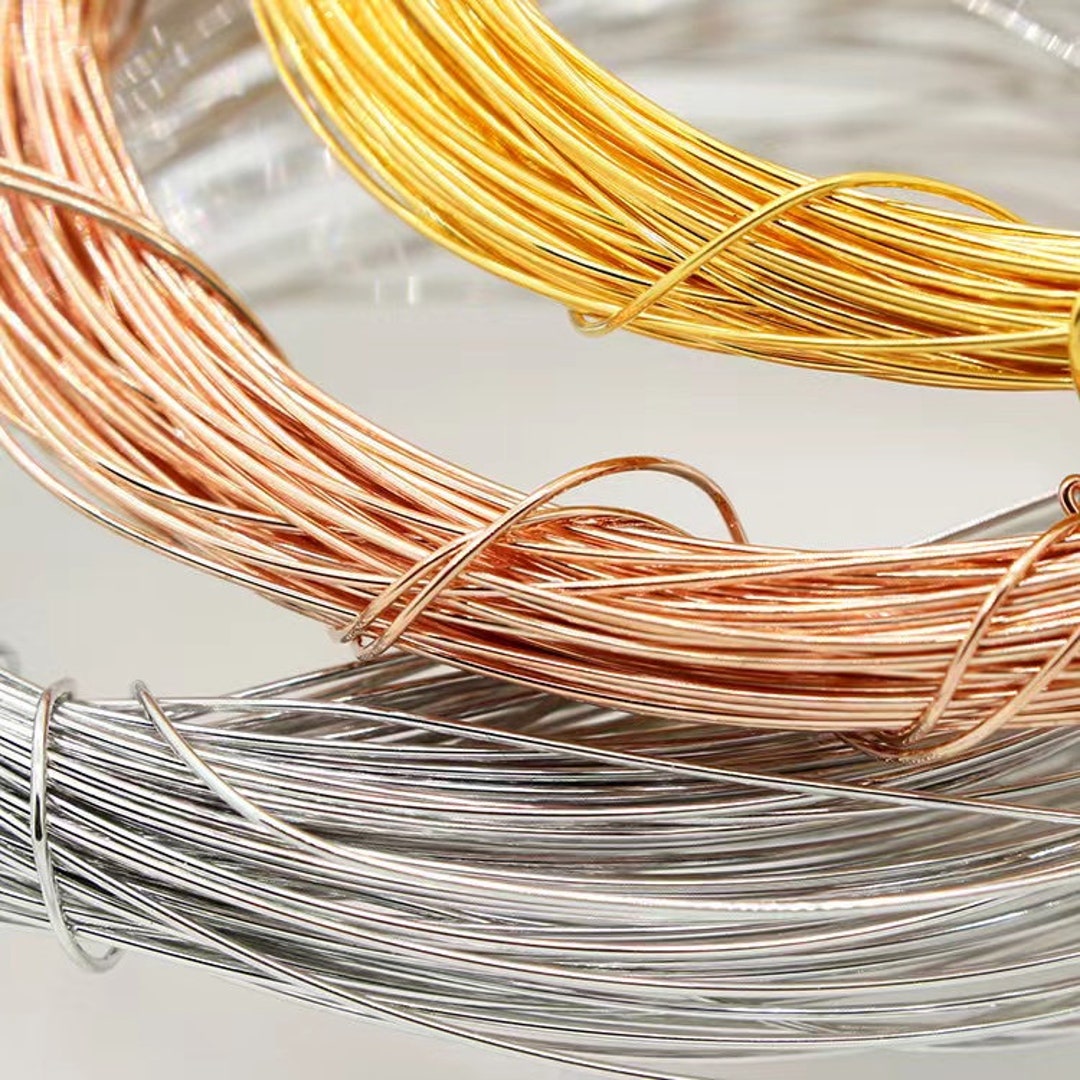 1 Meter Solid 925 Sterling Silver Wire for Jewelry Making, Sterling ...