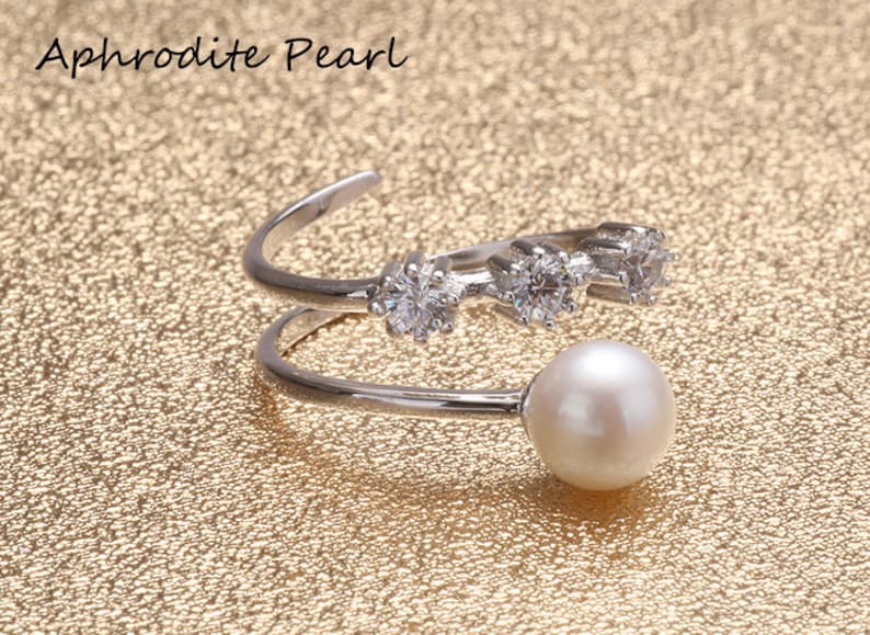 S925 Sterling Silver Ring Setting, Adjustable Double Ring Mounting ...