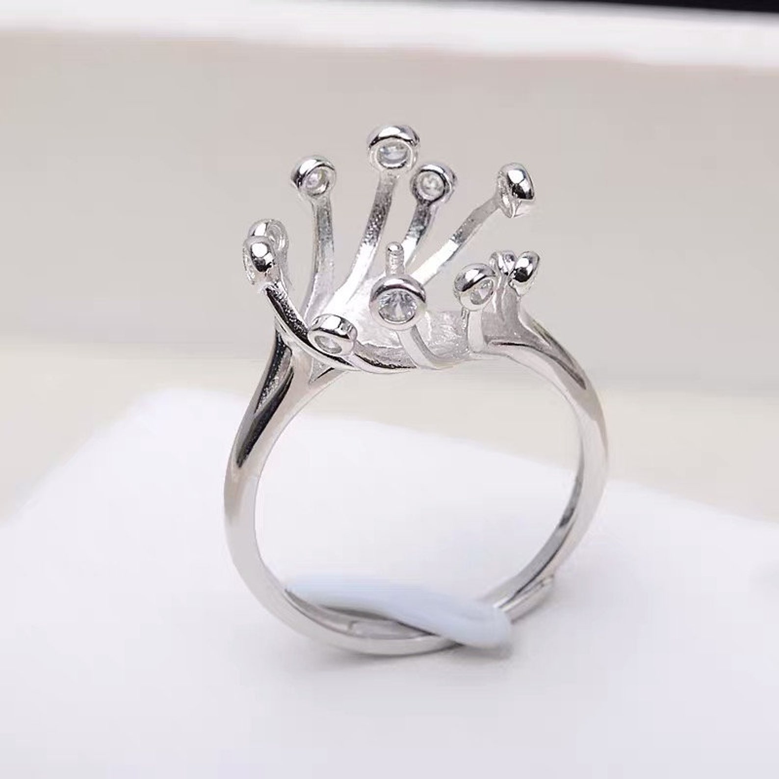 1 Pc Solid Sterling Silver Ring Setting, Ring Mounting, Ring Blank ...