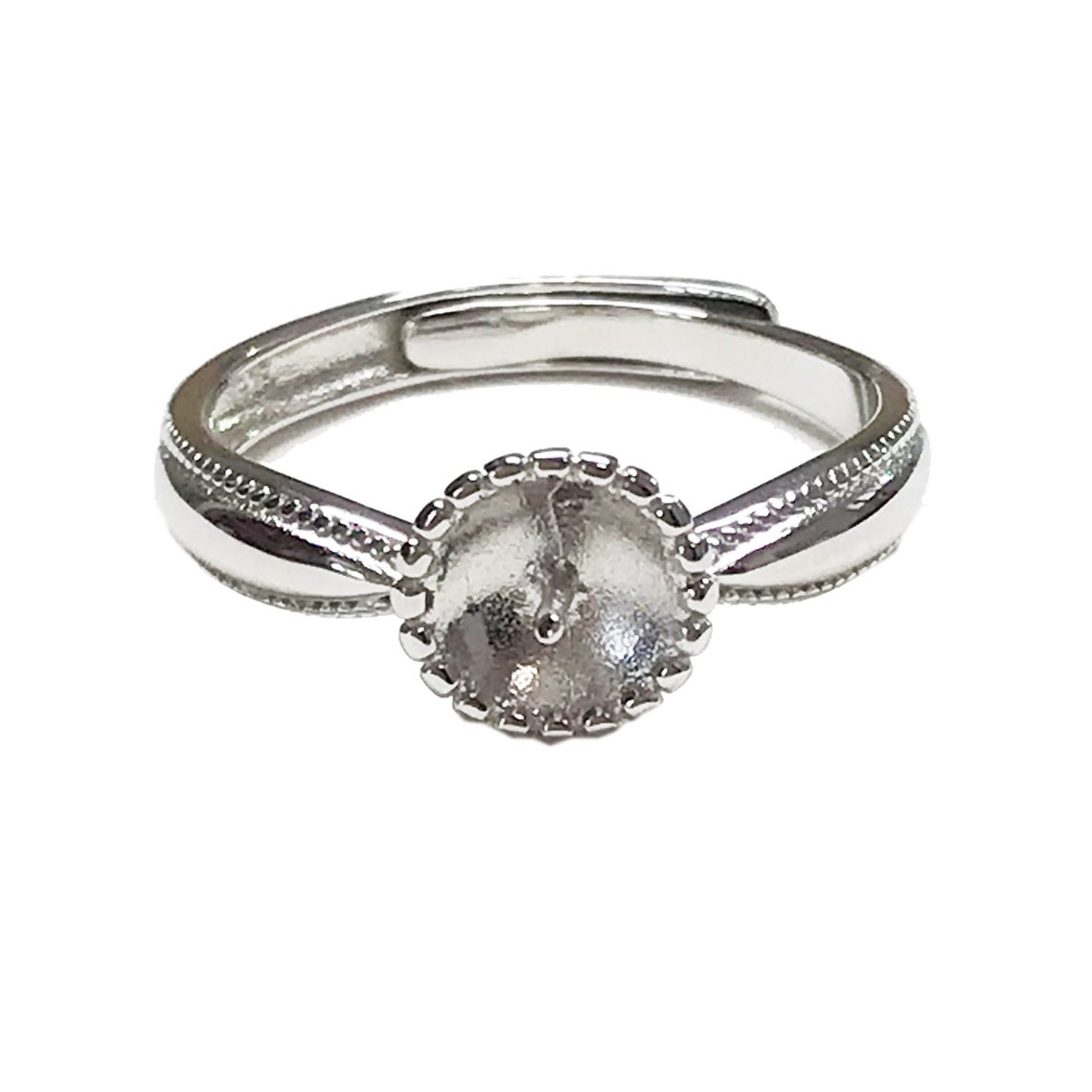1 Pc Solid Sterling Silver Ring Setting Ring Mounting Ring | Etsy