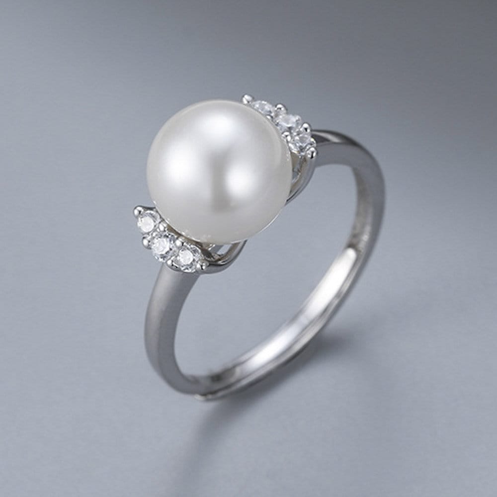 Adjustable 925 Sterling Silver Ring Setting for Pearl or Gems | Etsy