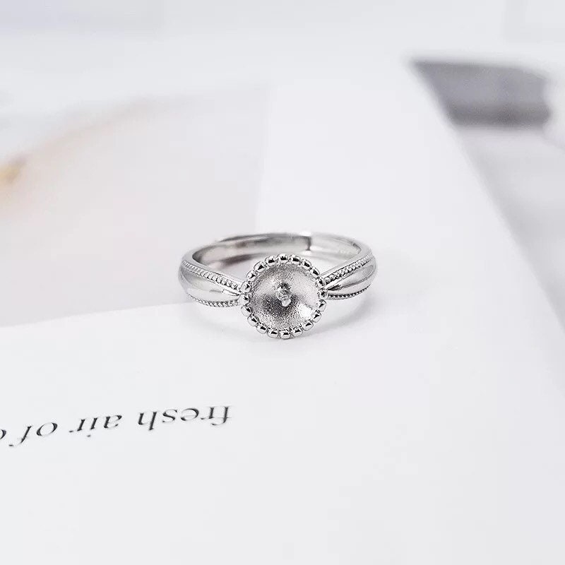 1 Pc Solid Sterling Silver Ring Setting Ring Mounting Ring | Etsy