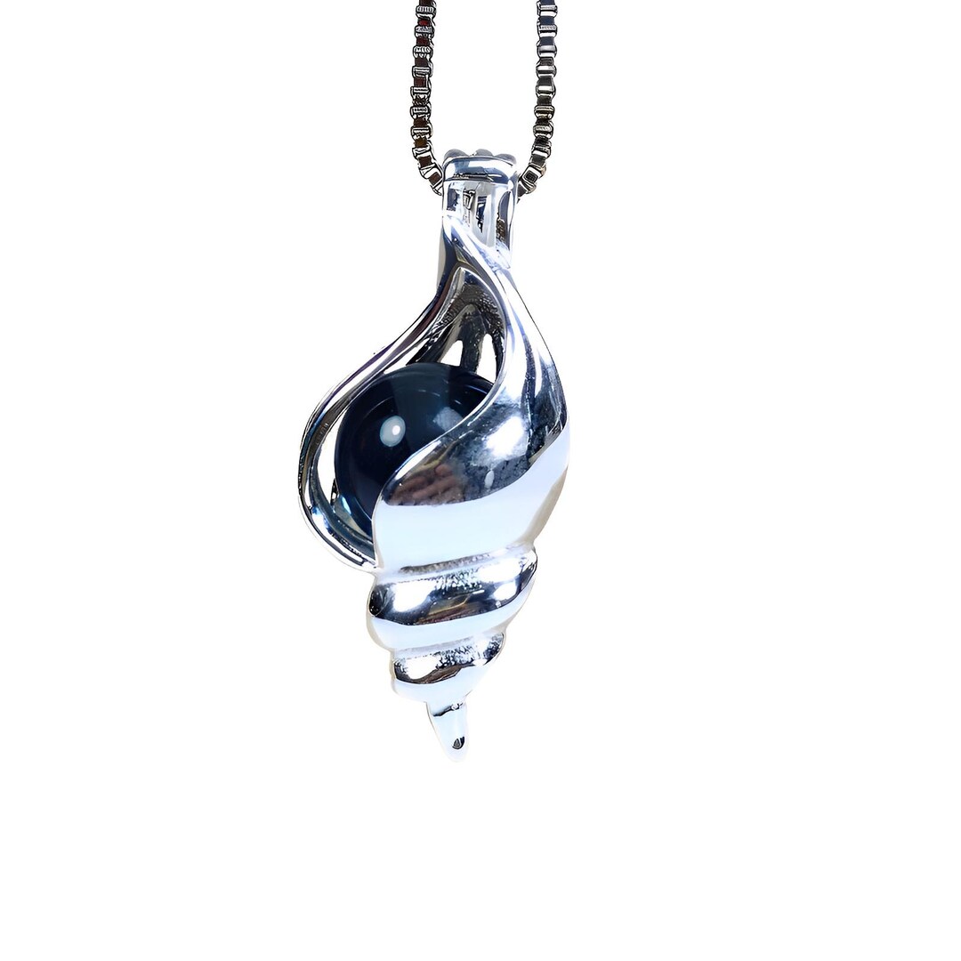925 Solid Sterling Silver Pearl Cage Pendant Mounting, Pendant Cage for ...