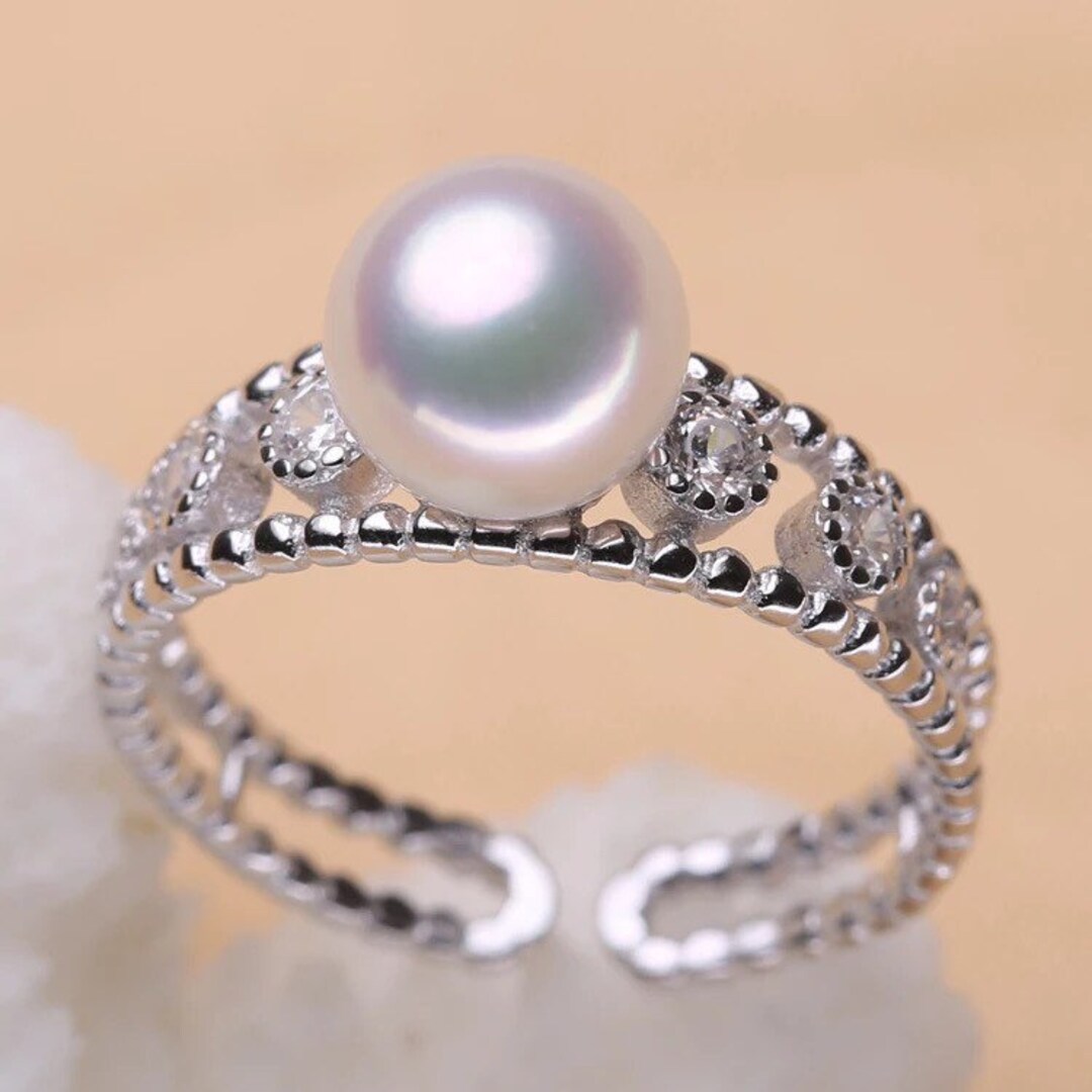 1 Piece Solid Sterling Silver Ring Setting, Ring Mounting, Ring Blank ...
