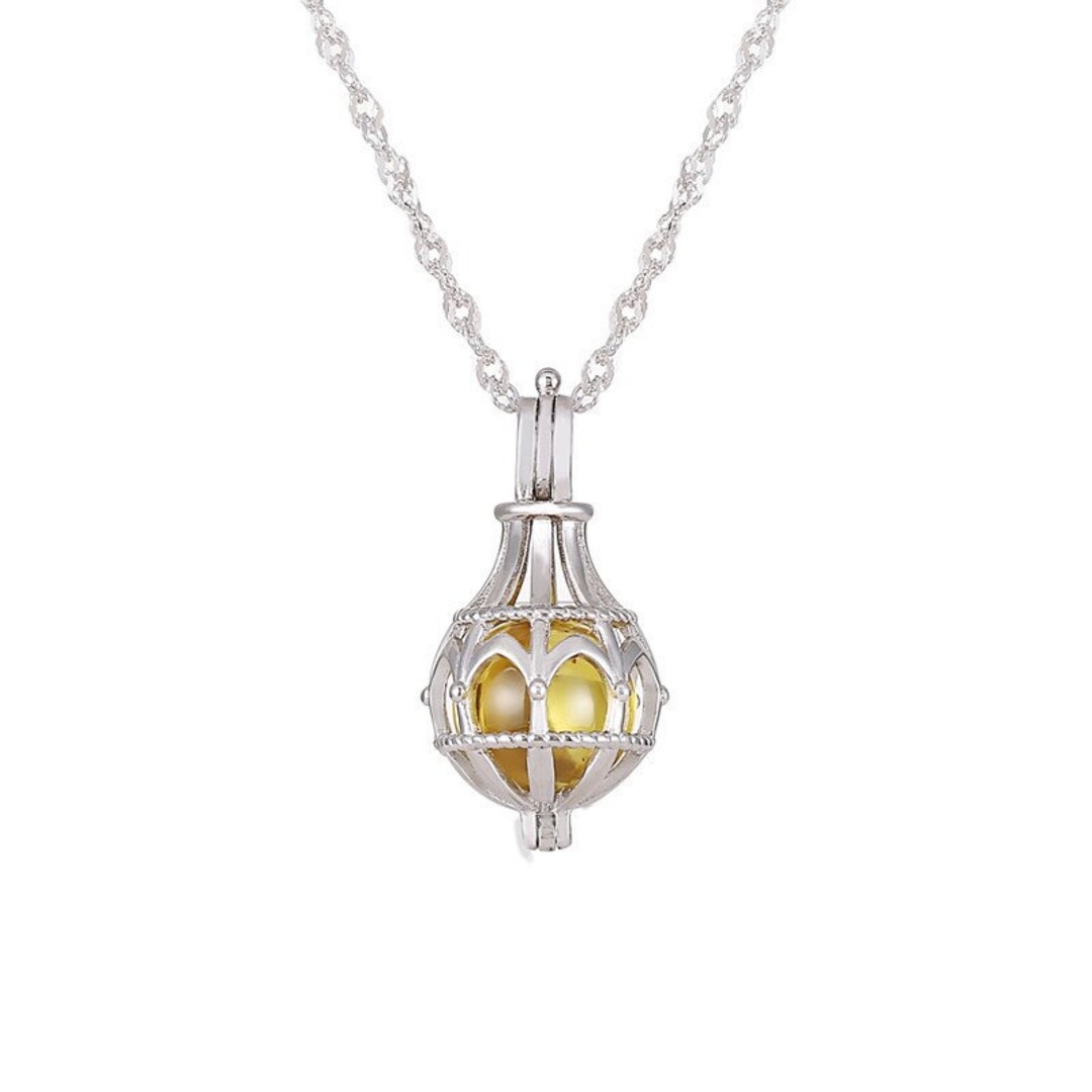 925 Sterling Silver With Rhodium Plated Pearl Cage, Vintage Pendant ...