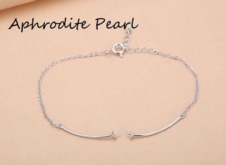 Solid Sterling Silver Bracelet Setting, Simple Bracelet Mounting ...