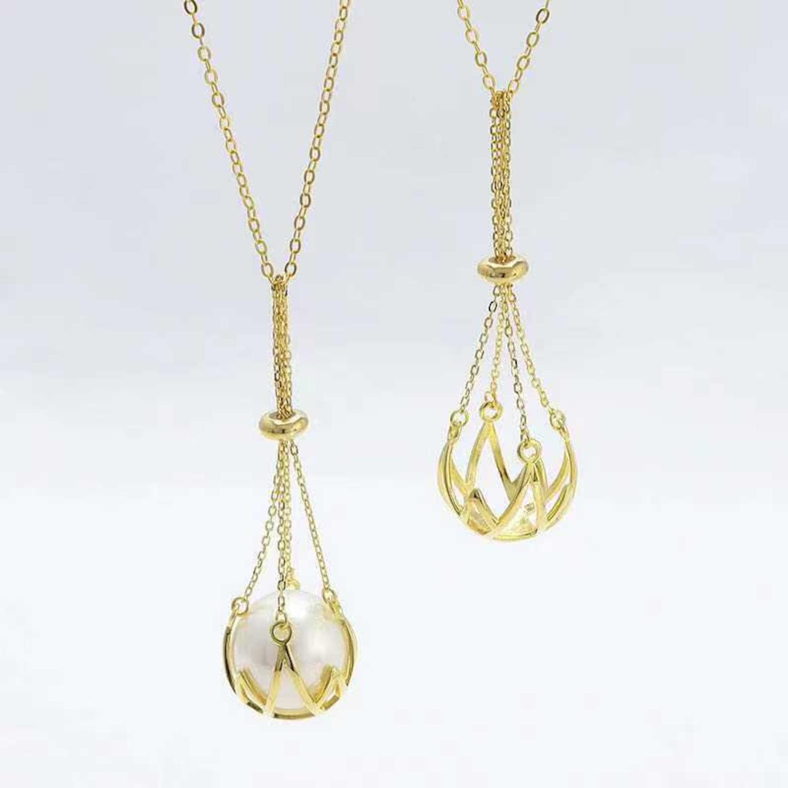 925 Solid Sterling Silver Pendant Setting Without Chain Pearl - Etsy