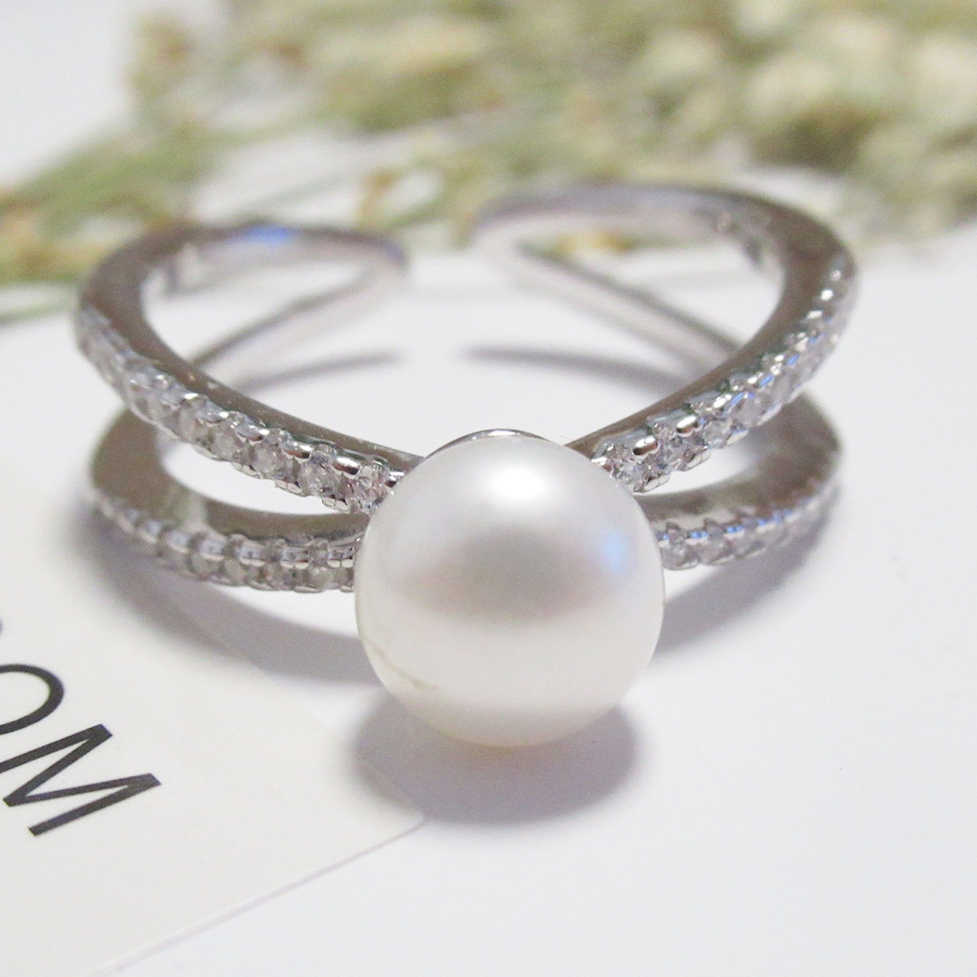 Adjustable Solid S925 Sterling Silver Ring Settingpearl | Etsy