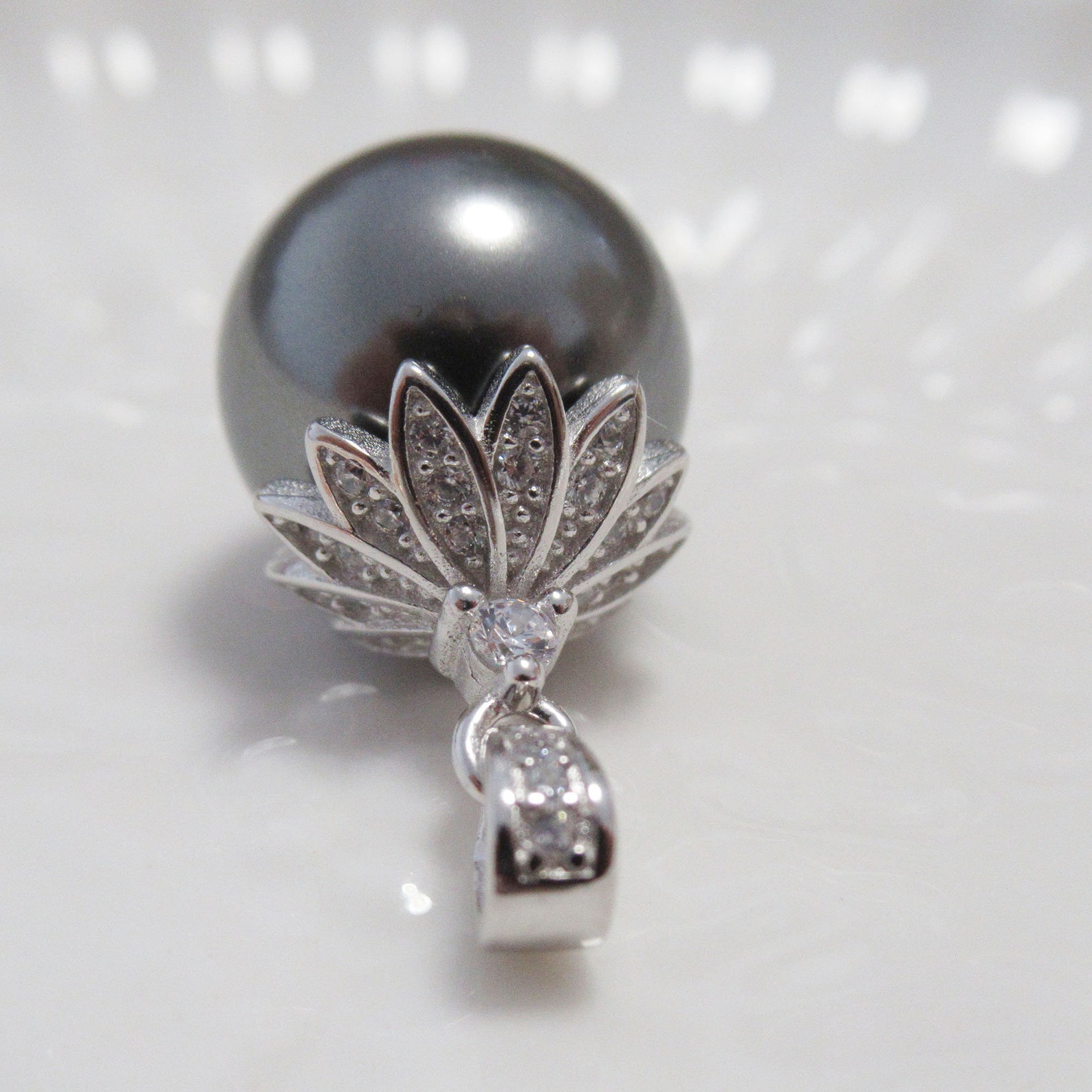 Solid S925 Solid Sterling Silver Pendant Setting Gorgeous - Etsy