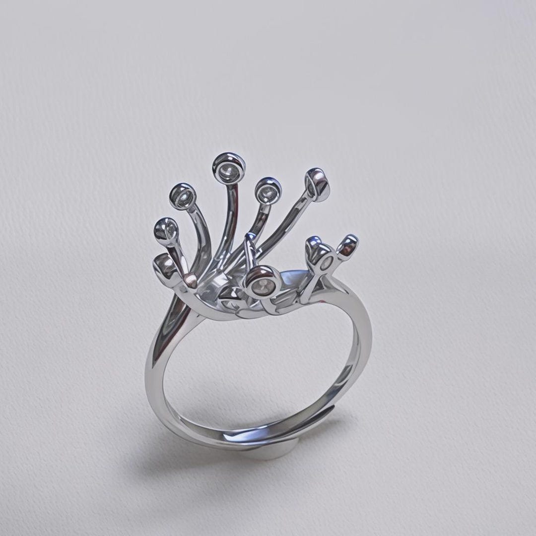 1 Pc Solid Sterling Silver Ring Setting, Ring Mounting, Ring Blank ...