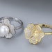 Adjustable 925 Sterling Silver Flower Ring Setting for Pearl or ...