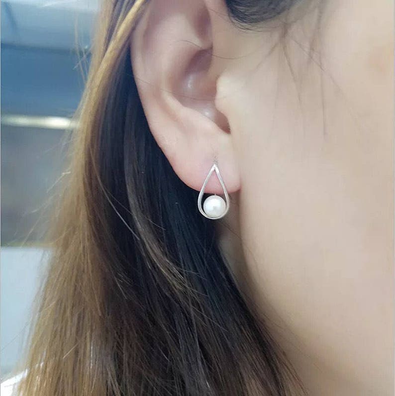 1 Pair Solid Sterling Silver Earring Setting Earring | Etsy