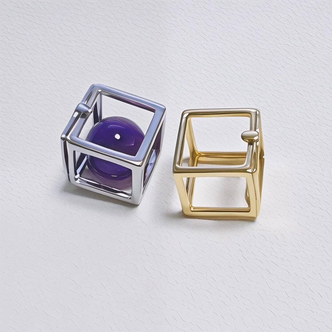 925 Solid Sterling Silver Pearl Cage Pendant Mounting, Cube Pendant ...