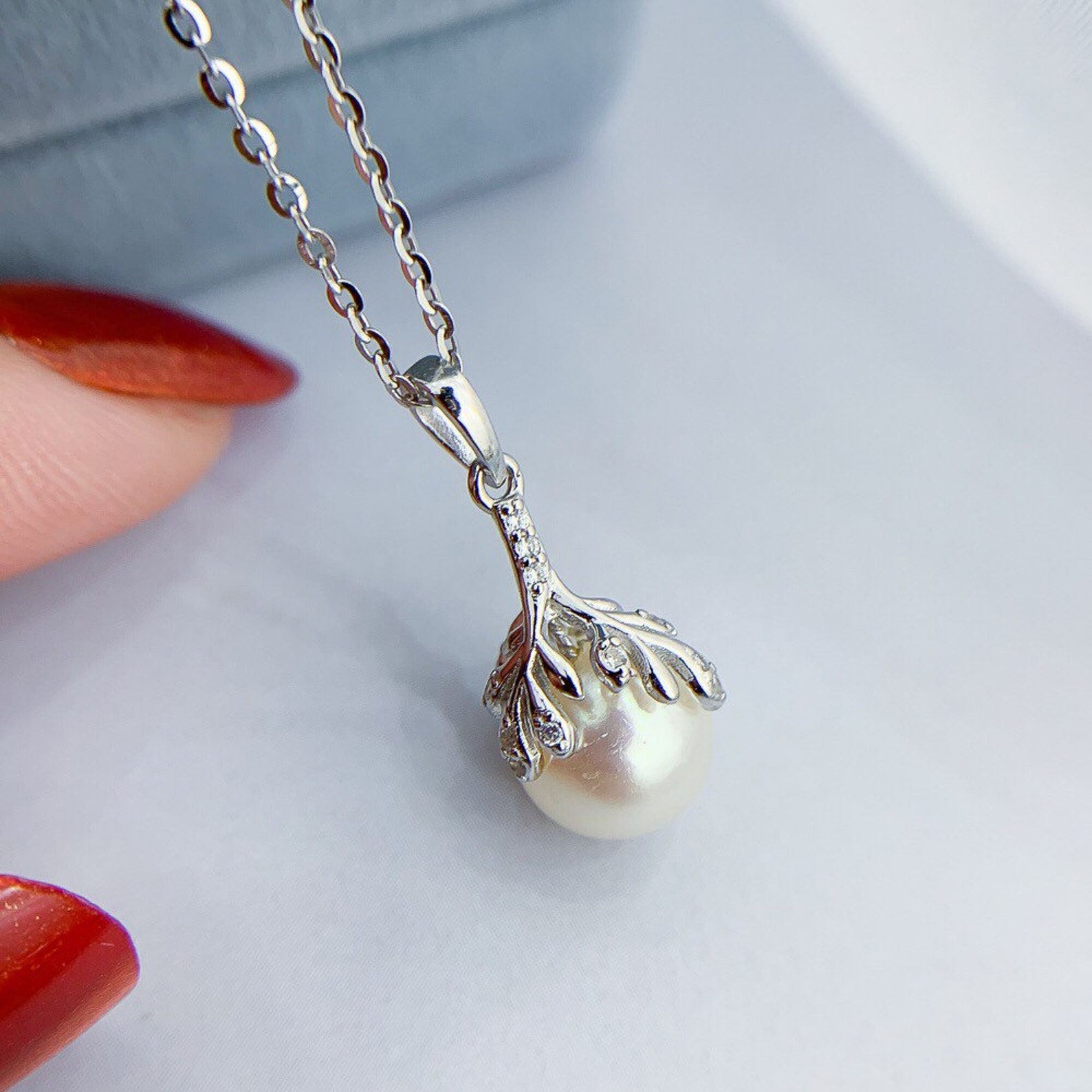 S925 sterling silver with Rhodium plated earring setting for | Etsy