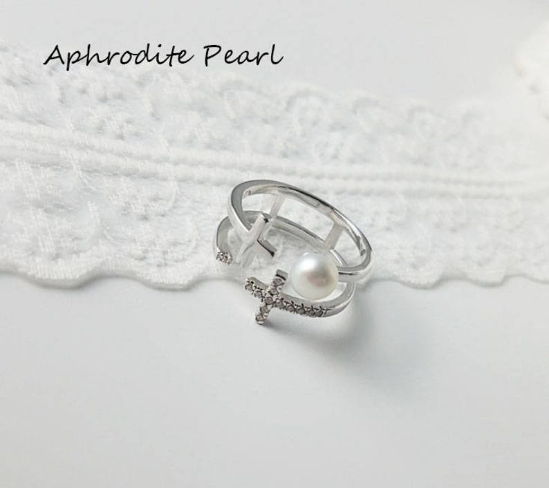 Zircon Solid Sterling Silver Ring Setting Cross Pattern Ring | Etsy