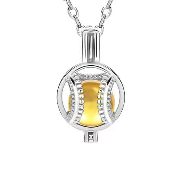 Baseball Pearl Necklace - Etsy