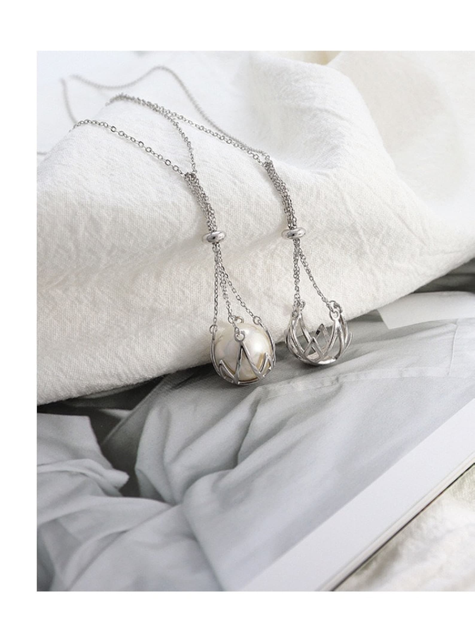 925 Solid Sterling Silver Pendant Setting Without Chain Pearl - Etsy