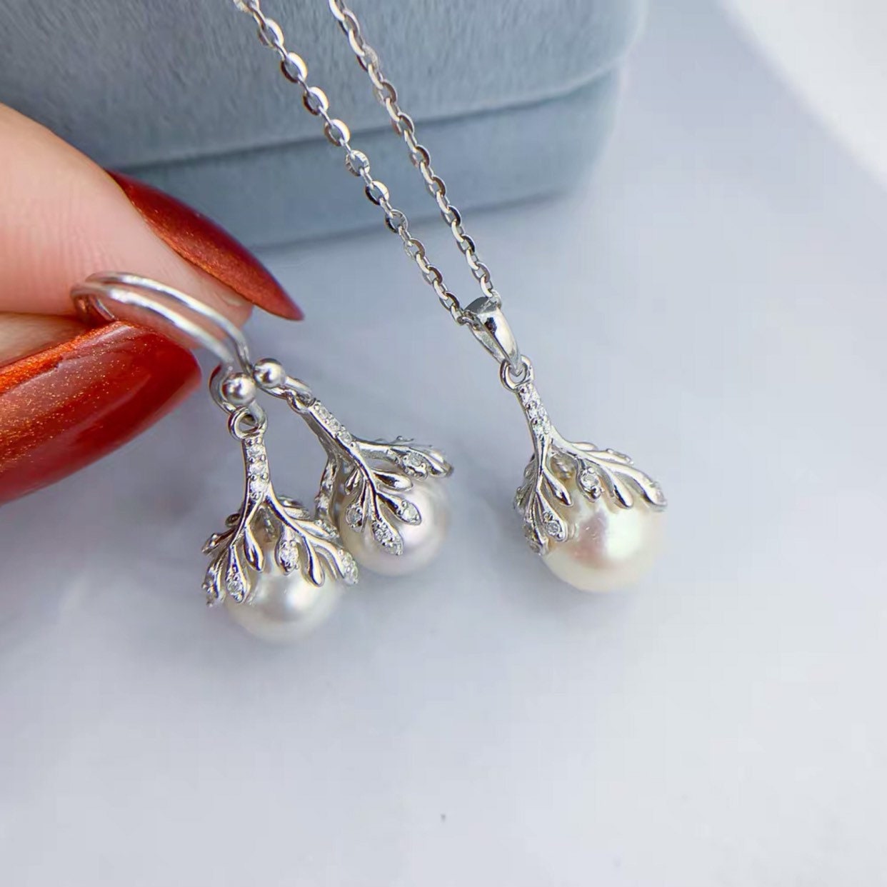 S925 sterling silver with Rhodium plated earring setting for | Etsy