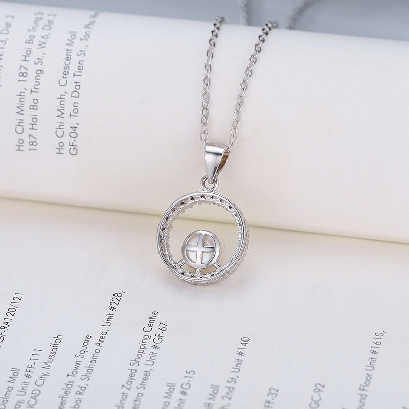 Solid 925 Sterling Silver With Rhodium Plated Pendant Setting - Etsy