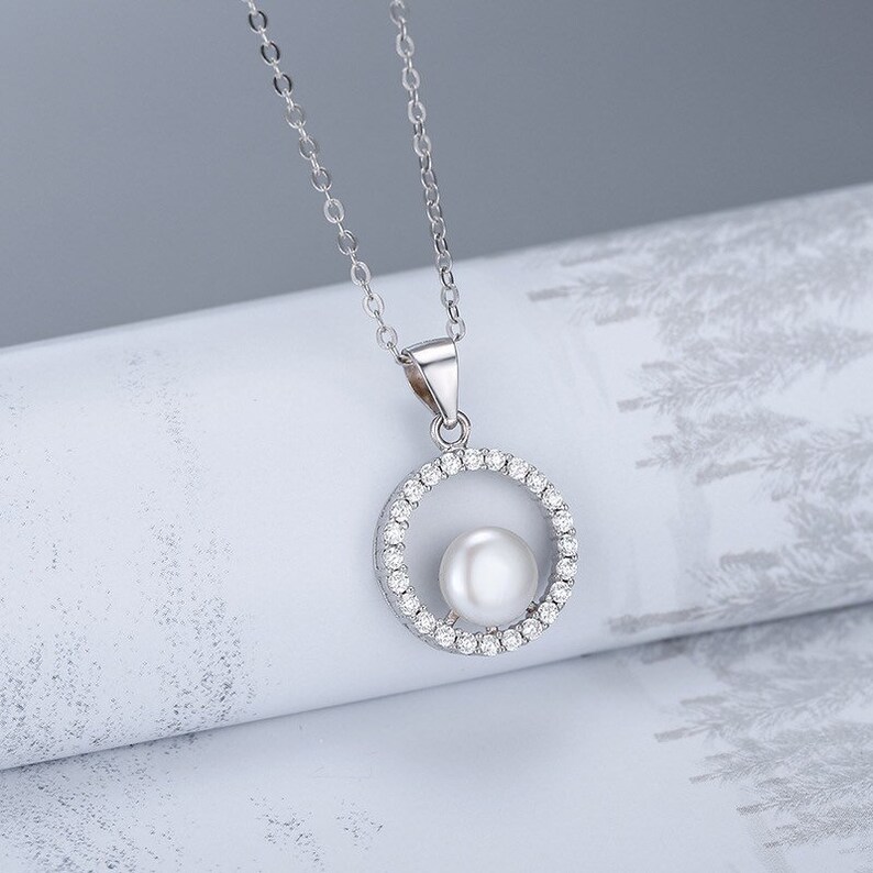 Solid 925 Sterling Silver With Rhodium Plated Pendant Setting - Etsy