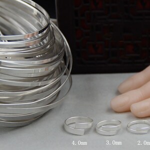 Pure Silver Bezel Wire, 999 Fine Silver Bezel Strip Wire, Flat Smooth ...