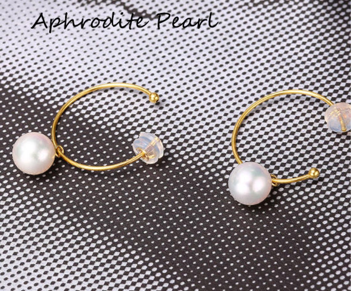 925 Silver Earring Mounting, Earring Setting for Pearl and Shell Beads ...