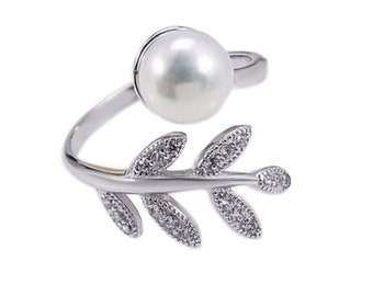 Zircon Sterling Silver Ring Setting Adjustable Ring Mounting - Etsy