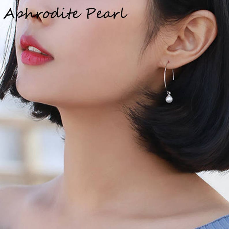 925 Silver Earring Mounting, Earring Setting for Pearl and Shell Beads ...