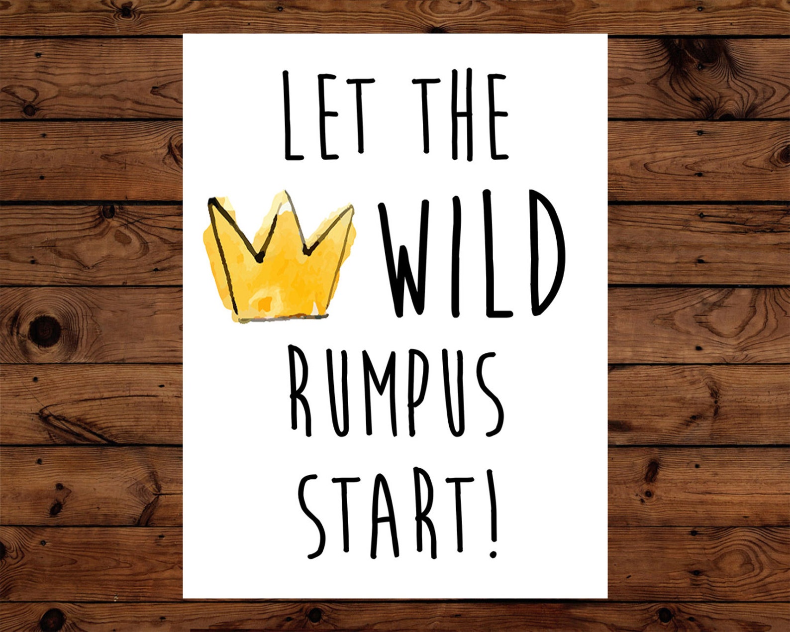 Where the Wild Things Are Let the Wild Rumpus Start INSTANT - Etsy
