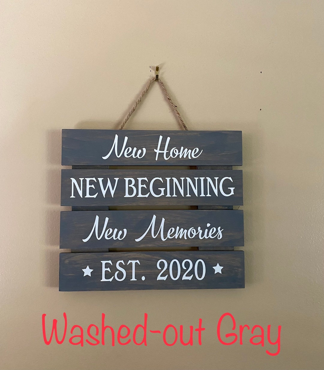 Home Decor Wall Sign New Home Sign Home Decor Pallet Board Wood Sign ...