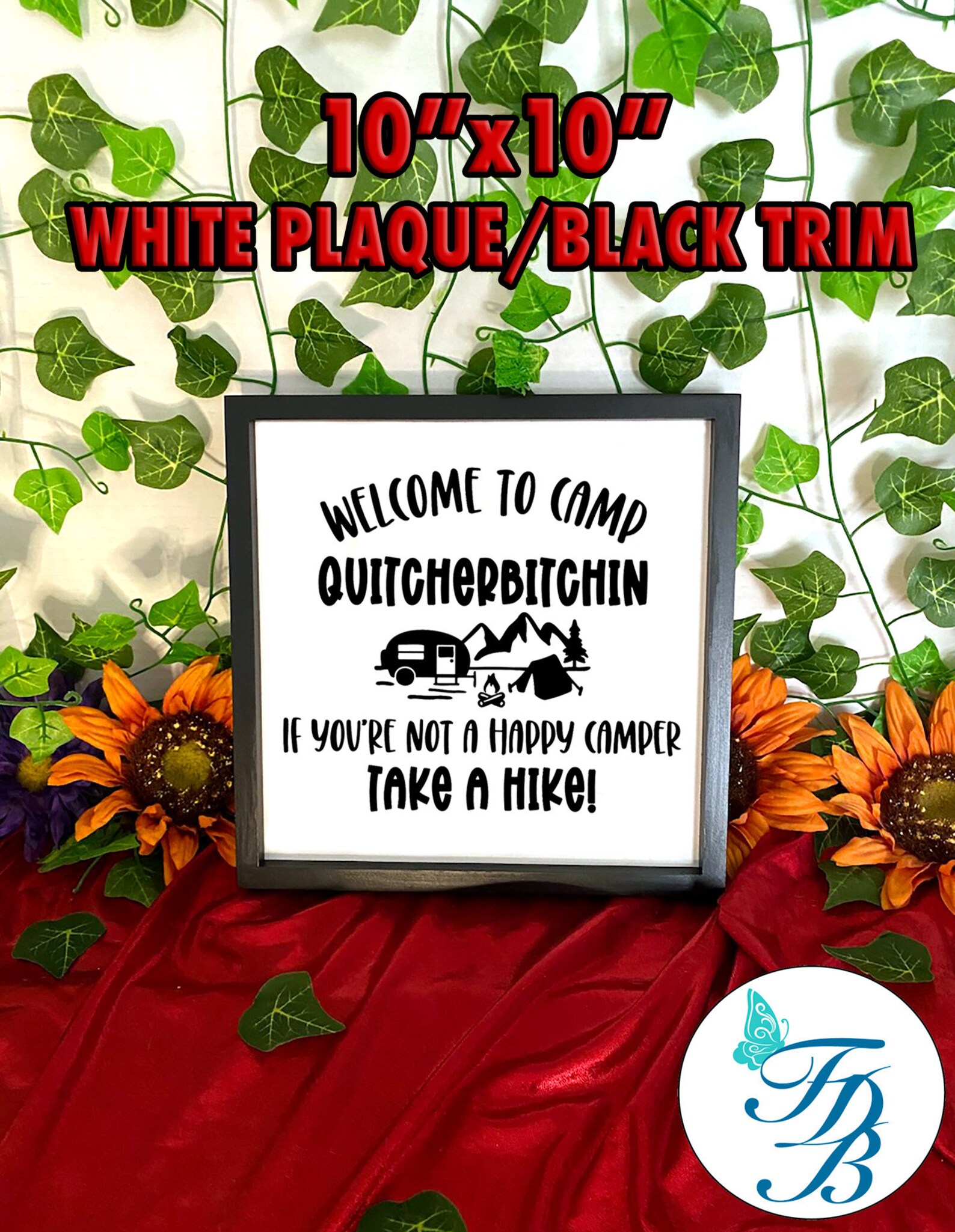 Welcome to Camp Quitcherbitchin Take A Hike Funny Camping - Etsy