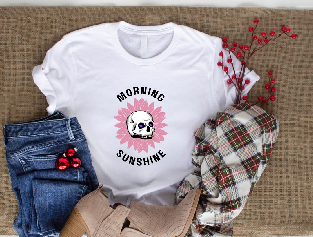 Morning Sunshine, Skeleton, Flowers, PNG, SVG, Cute Digital File - Etsy