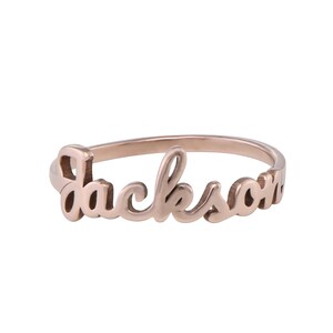 Custom Made Stackable Script Name Ring • Personalized Women's Jewelry ...