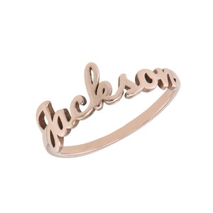 Custom Made Stackable Script Name Ring • Personalized Women's Jewelry ...